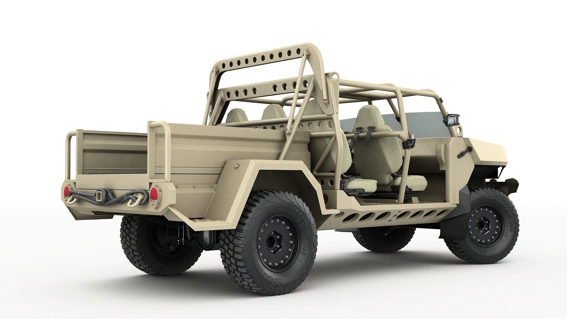 Electric Chevy Colorado ZR2 military ISV 3D model | CGTrader