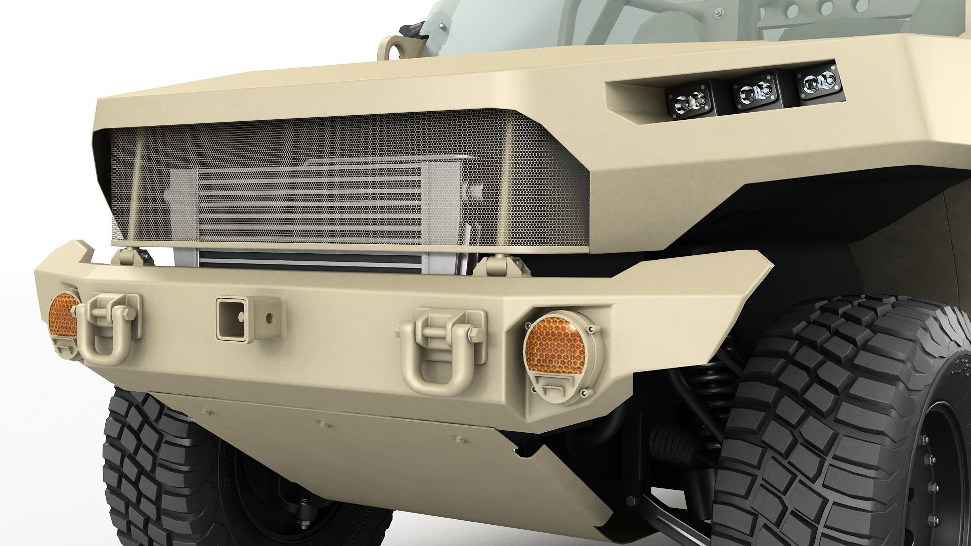 Electric Chevy Colorado ZR2 military ISV 3D model | CGTrader