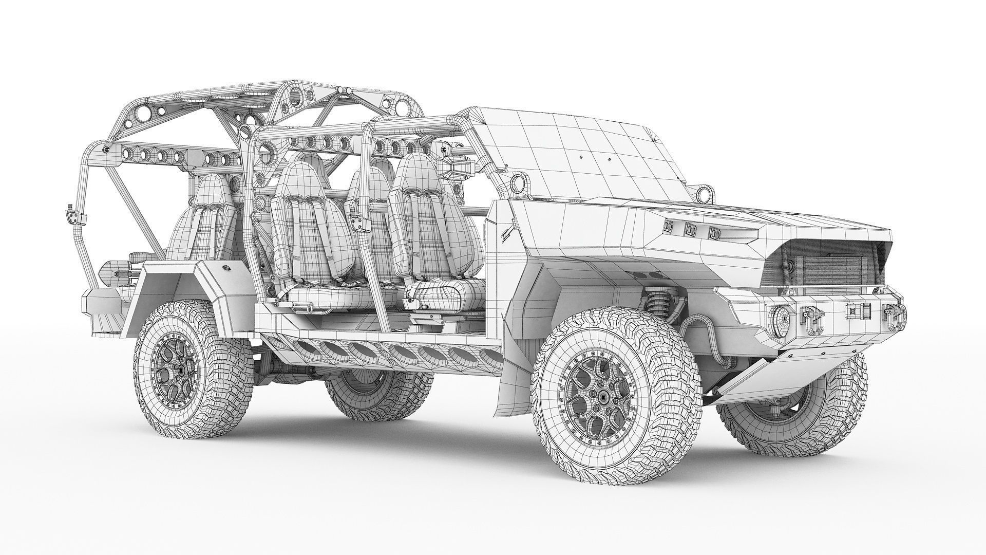 Chevy Colorado ZR2 military ISV collection 3D model | CGTrader