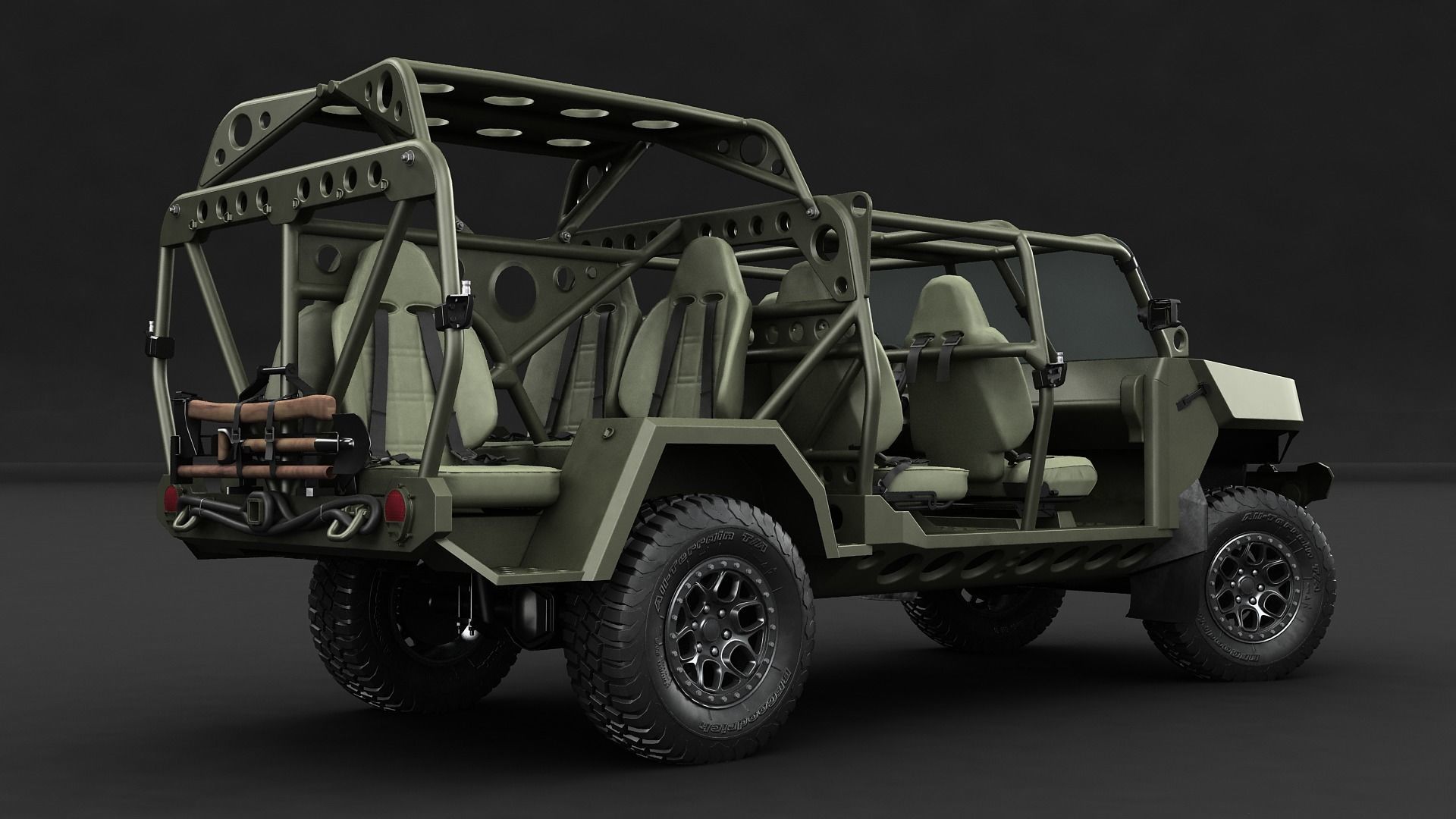 Chevy Colorado ZR2 military ISV collection 3D model | CGTrader
