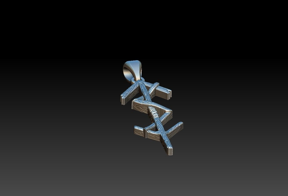 Viking Runes Pendant 3D model 3D printable | CGTrader