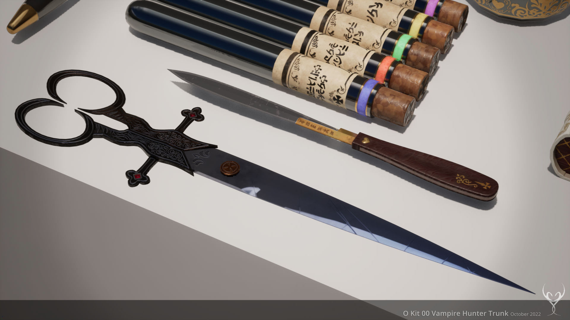 OB 00 Vampire Hunter Trunk 3D Model Collection | CGTrader