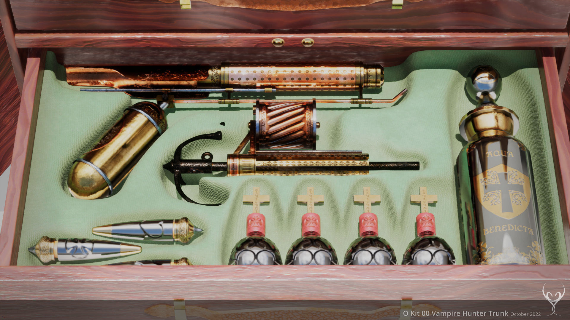 OB 00 Vampire Hunter Trunk 3D Model Collection | CGTrader