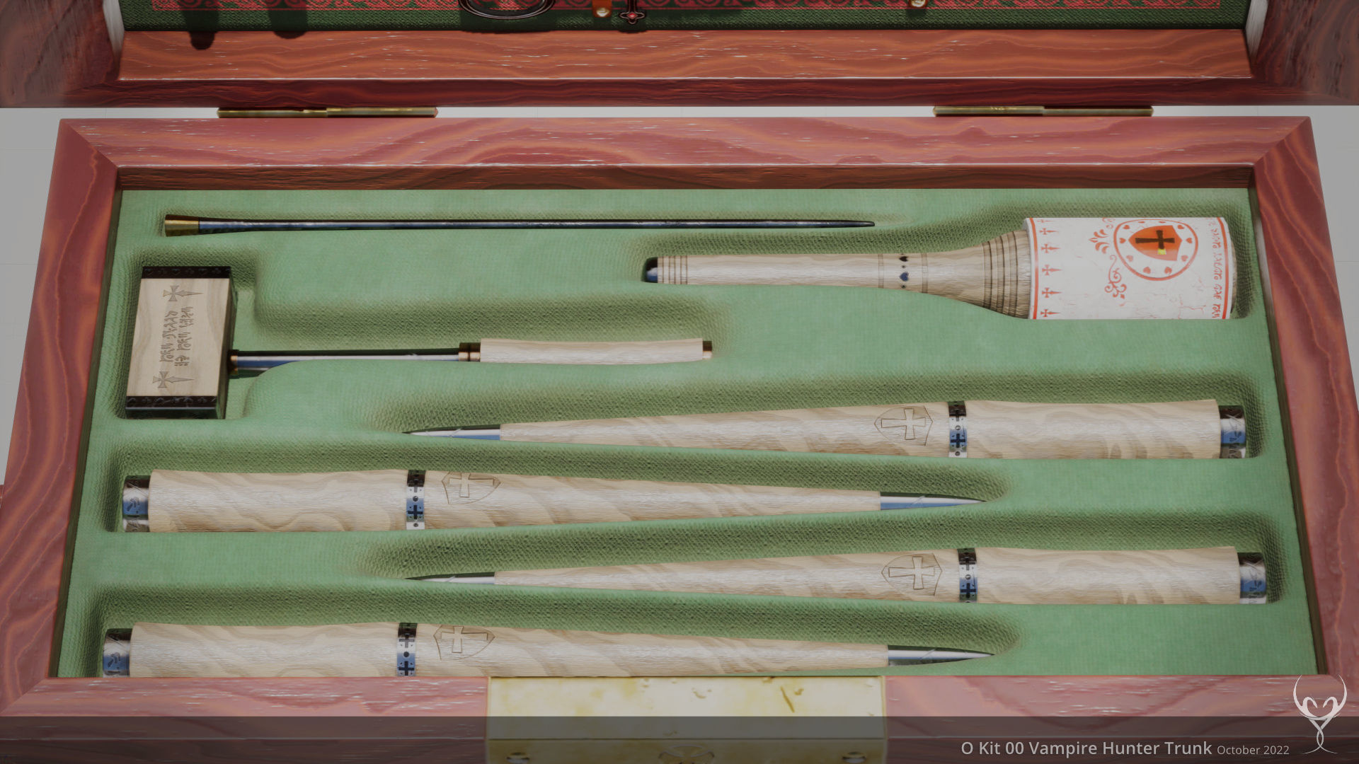 3D Model Collection OB 00 Vampire Hunter Trunk VR / AR / low-poly ...