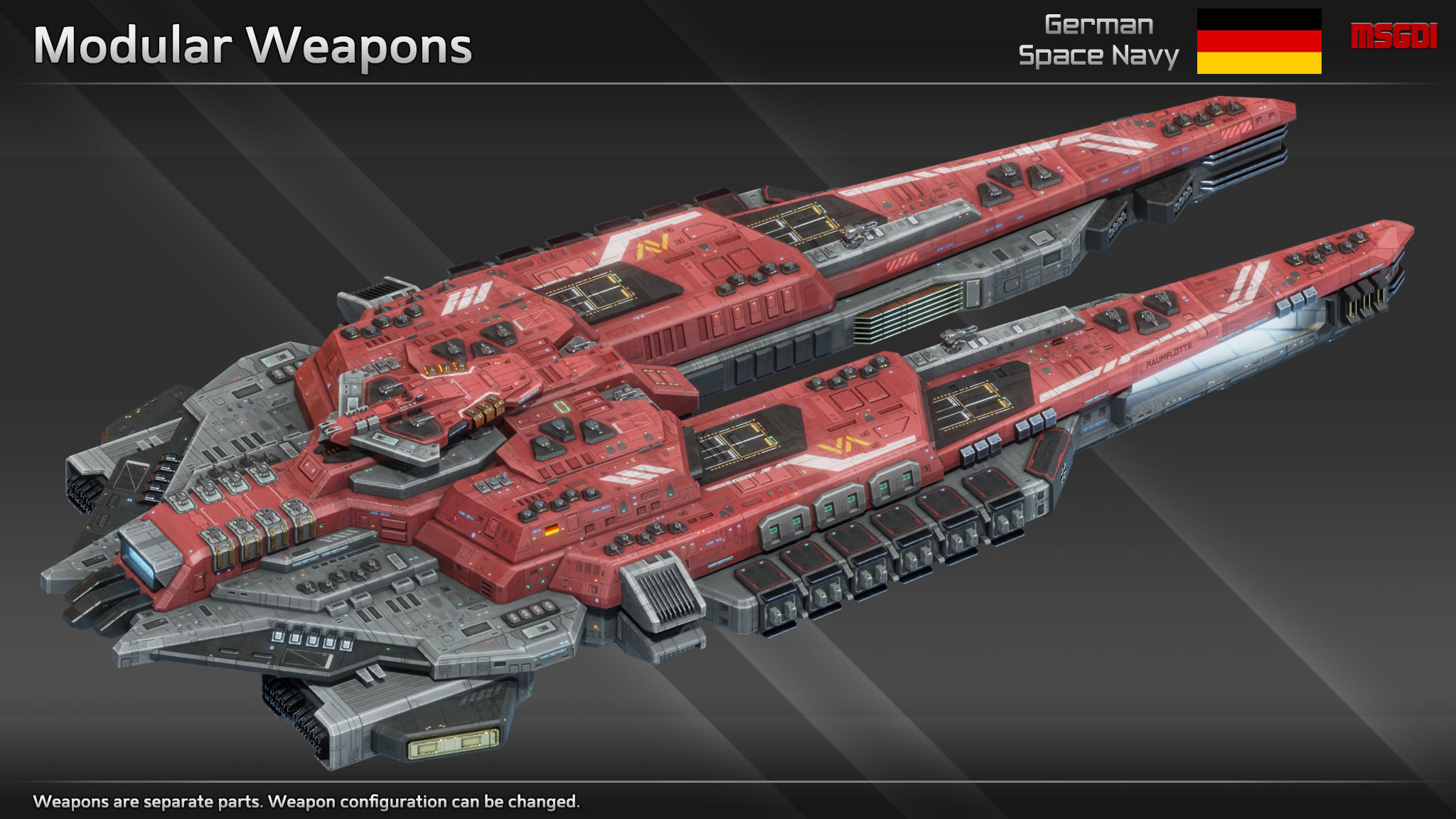 3D model GSN Kaiser Wilhelm Class Command Dreadnought VR / AR / low ...