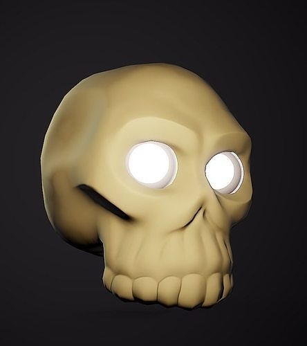 3D model Stylized skull base mesh VR / AR / low-poly | CGTrader
