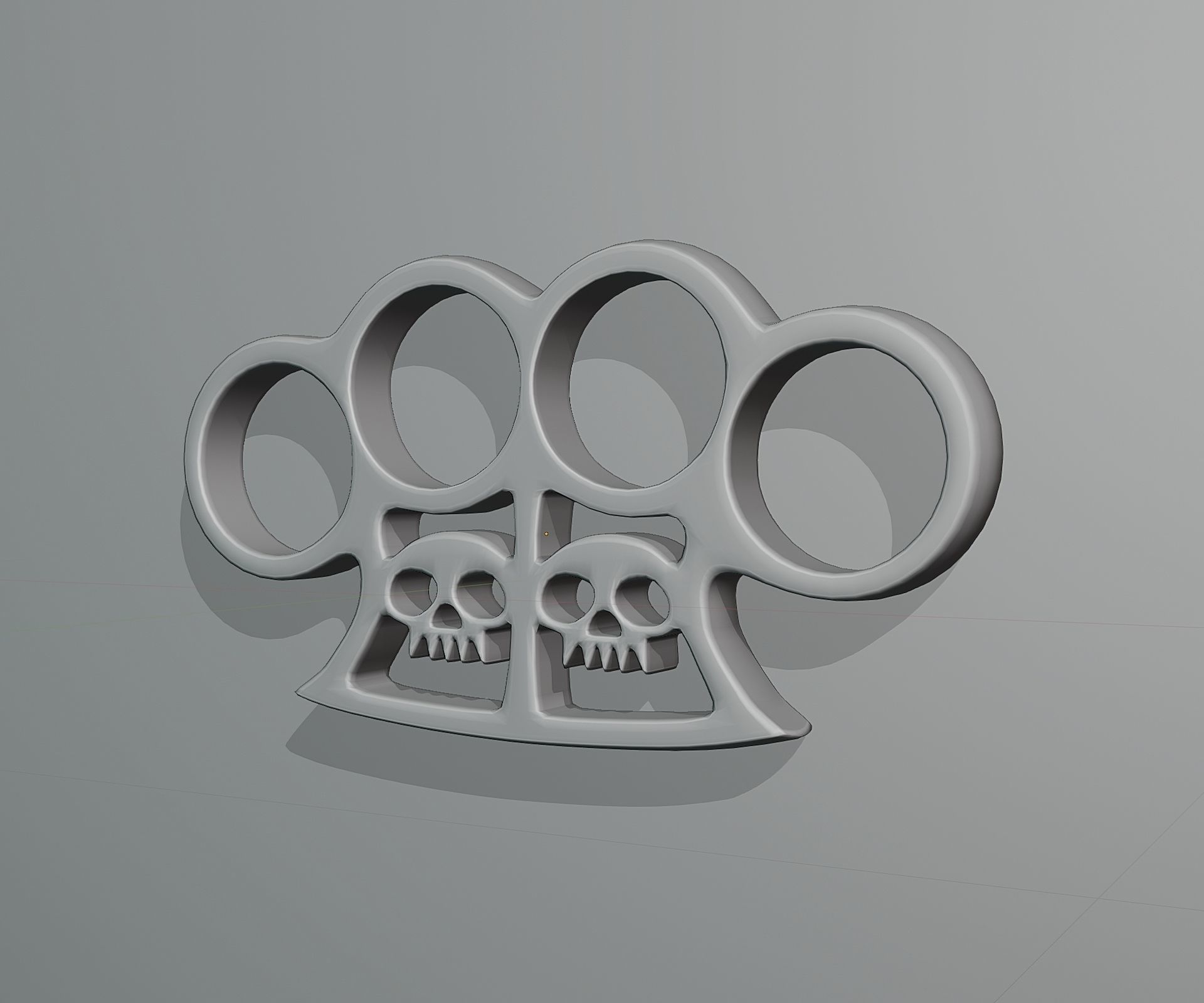Grunge metal brass knuckles 3D model | CGTrader