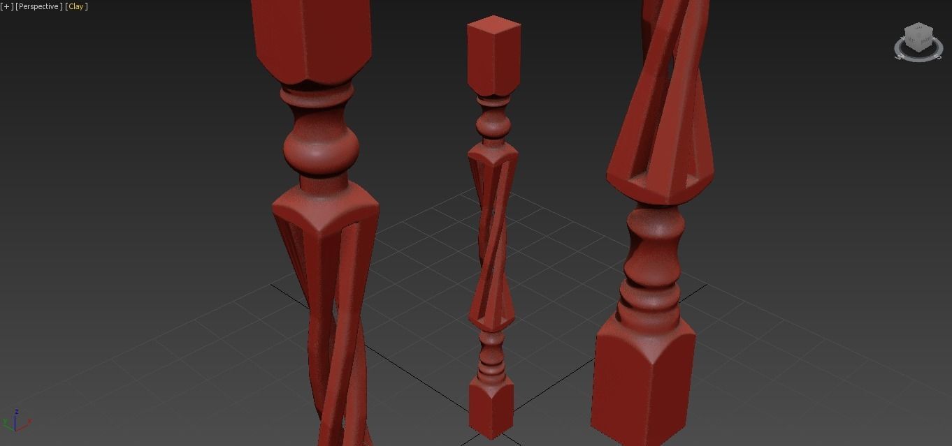 Columns Legs Tables Chairs CNC Wood 1002 3D model 3D printable | CGTrader