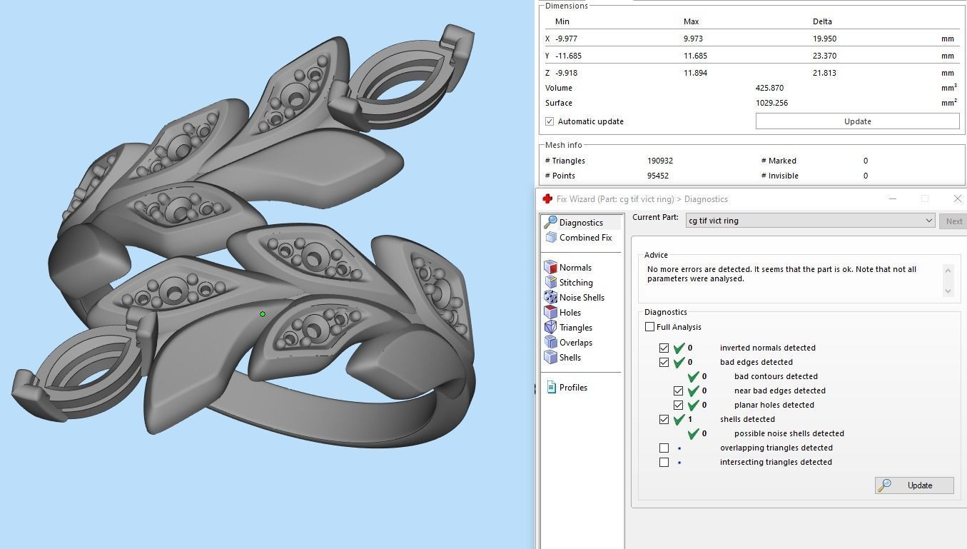 Vine Bypass Ring 3D model 3D printable | CGTrader