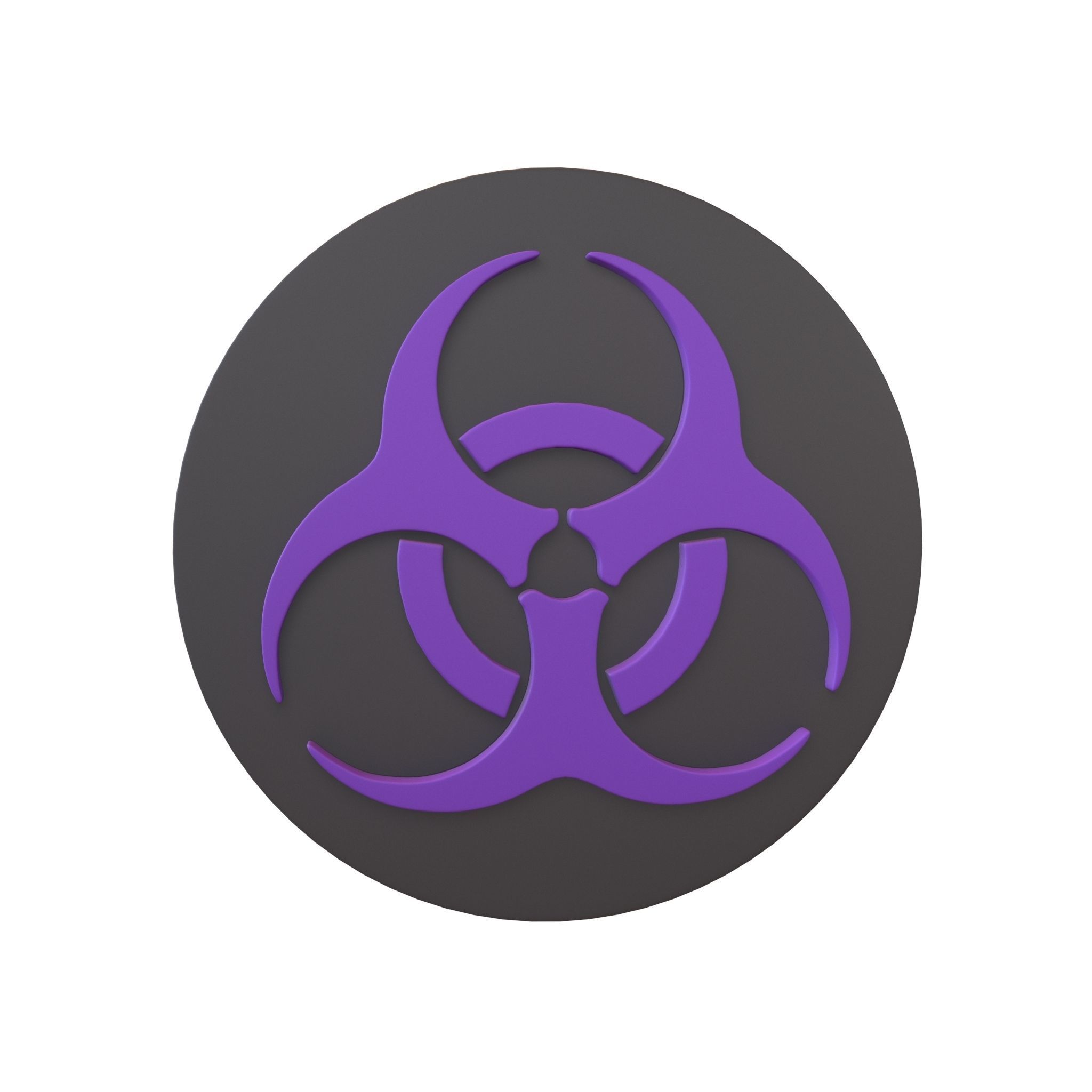 3D model Biological Hazard Symbol v1 008 VR / AR / low-poly | CGTrader