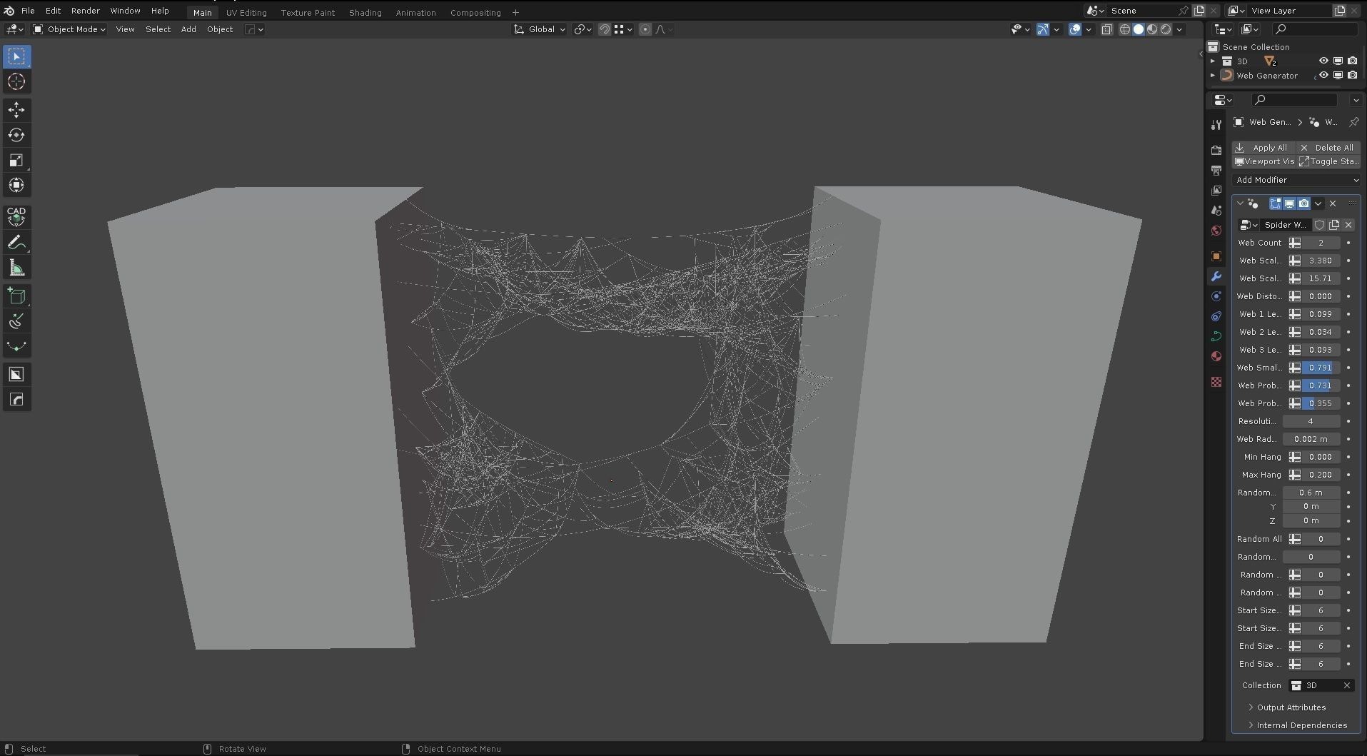 Spider Web Generator 3D model | CGTrader