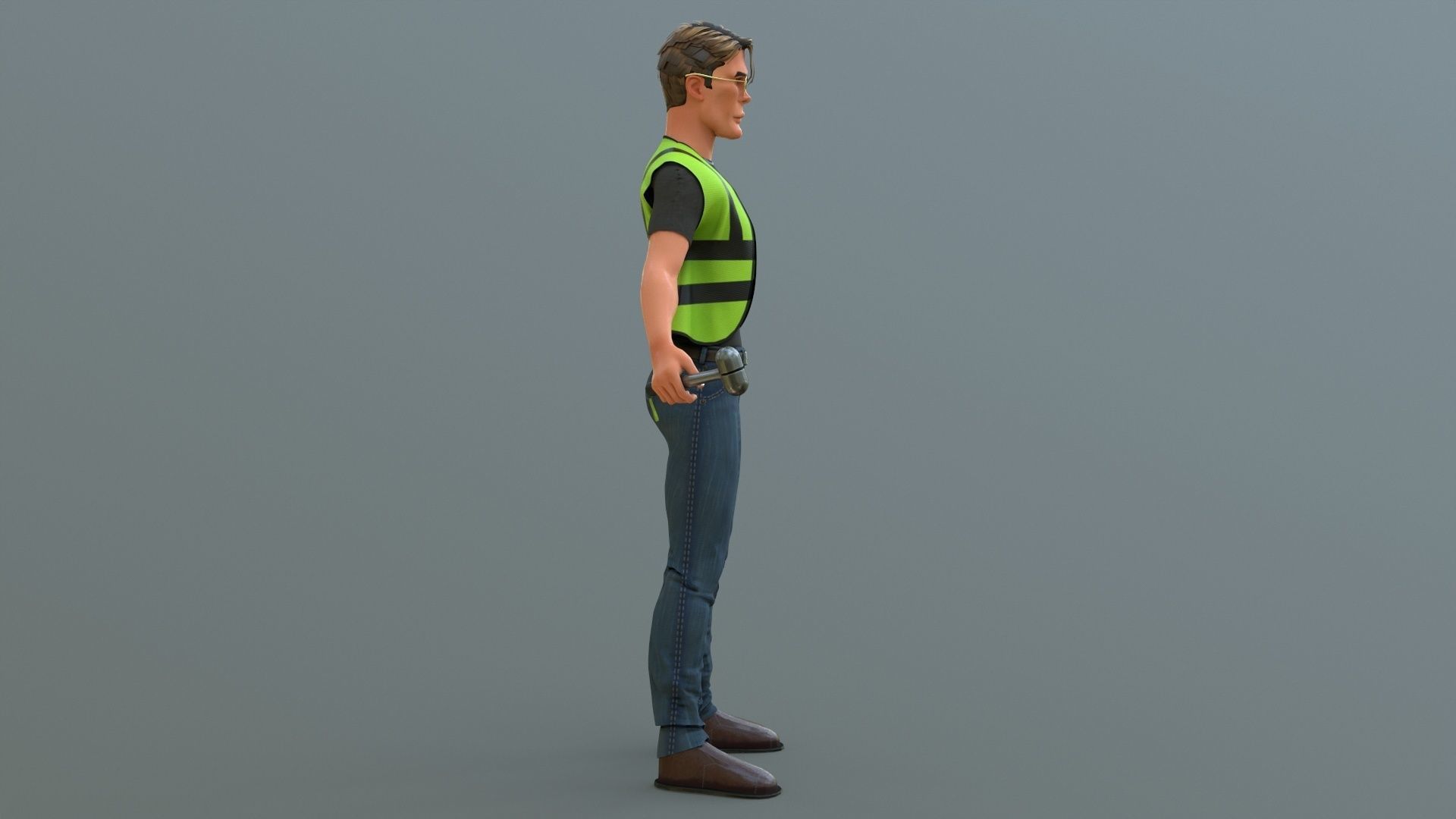 Stylized Engineer Character 3D model | CGTrader