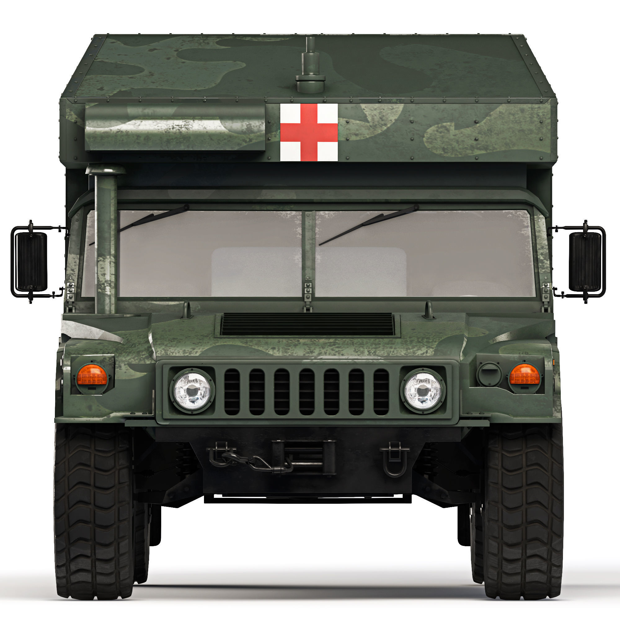 Humvee Military M997A3 Ambulance 2018 3D model | CGTrader