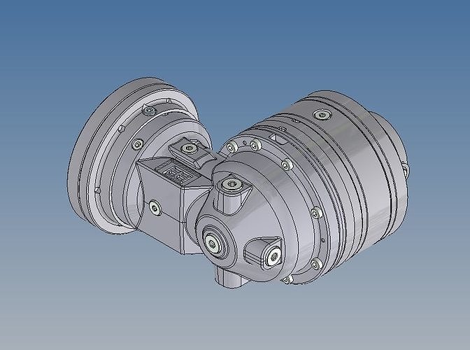 Planetary reduction gear Reggiana RA110D FS 35 3D model | CGTrader