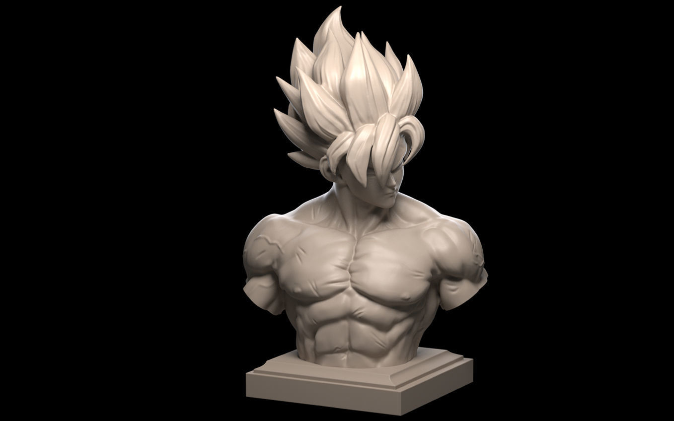 Goku Dragon ball z 3D model 3D printable | CGTrader
