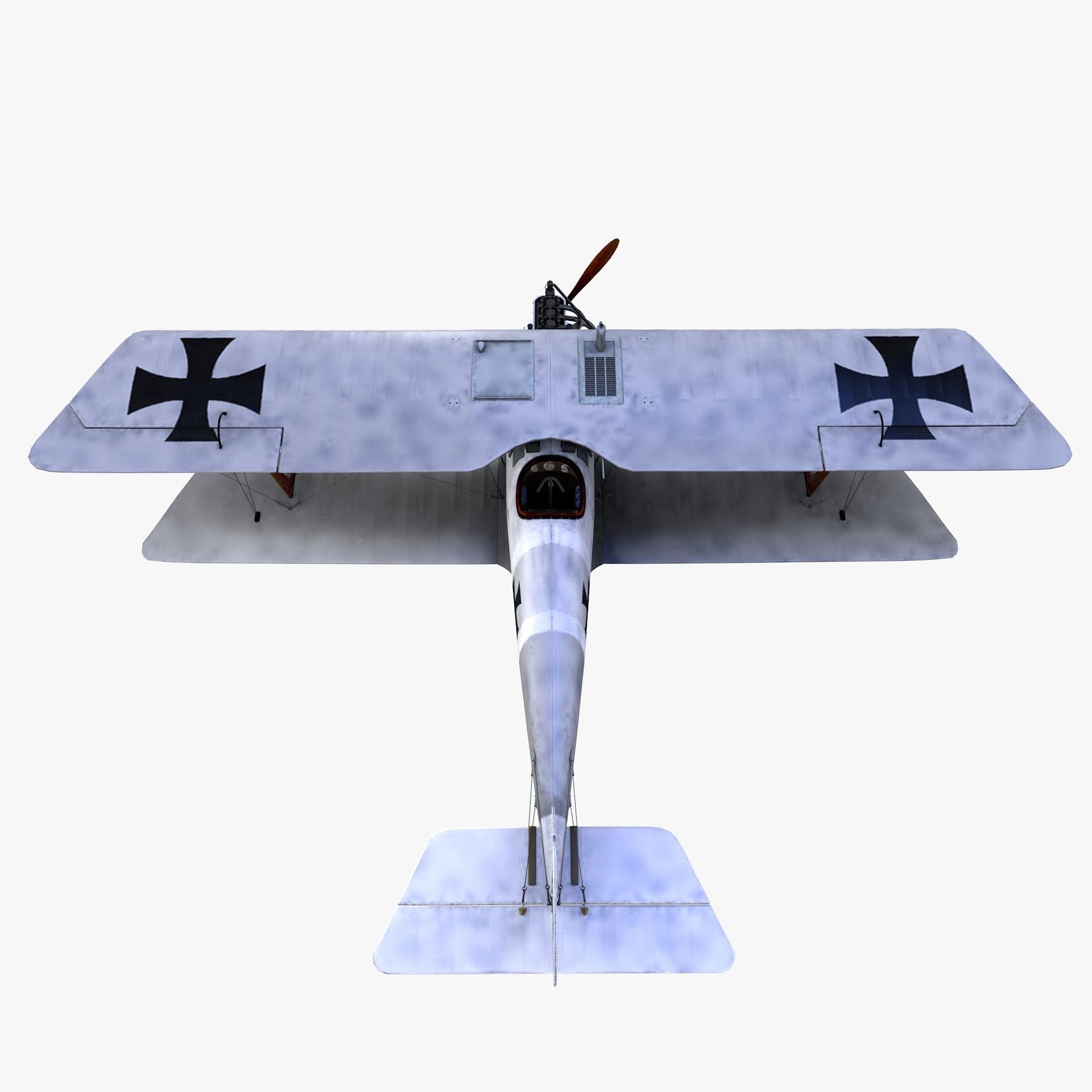 3D model German Biplane Pfalz DIII WWI Plane VR / AR / low-poly | CGTrader