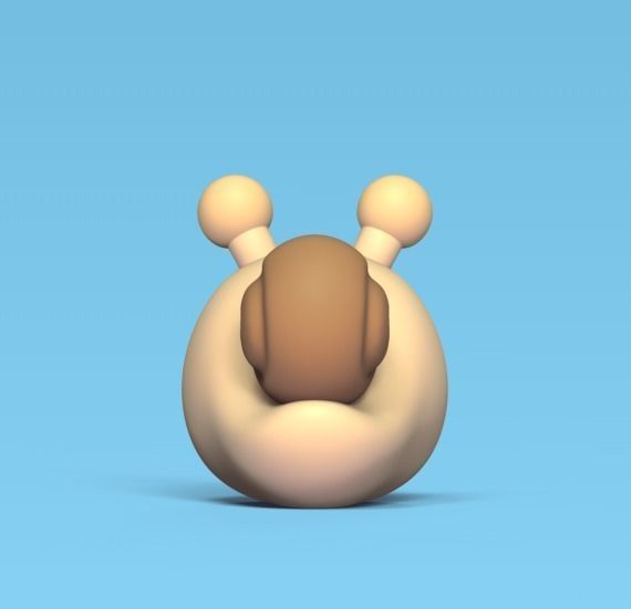 Round Snail 3D model 3D printable | CGTrader