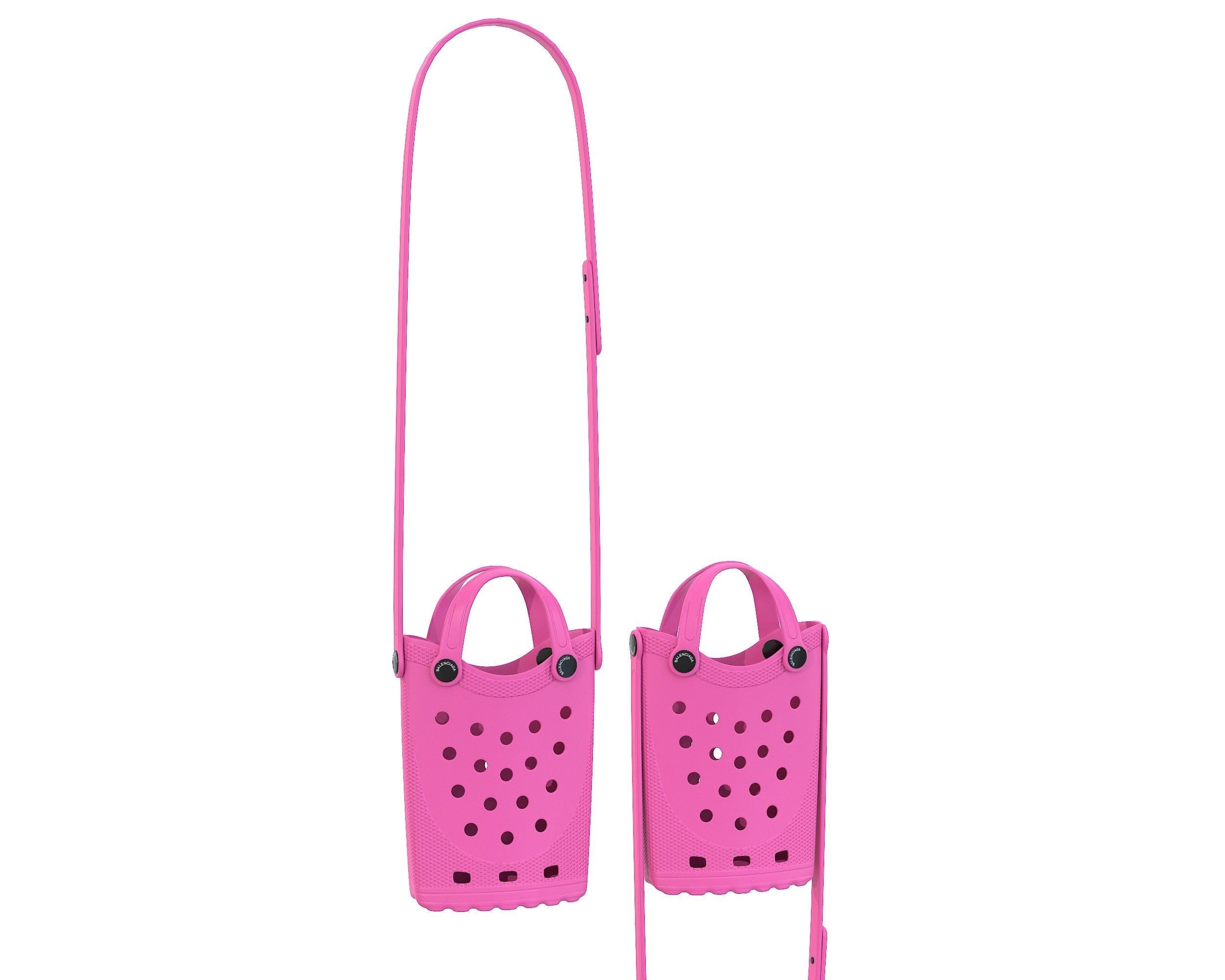 3D model Balenciaga X Crocs Crossbody Phone Holder bag VR / AR / low ...