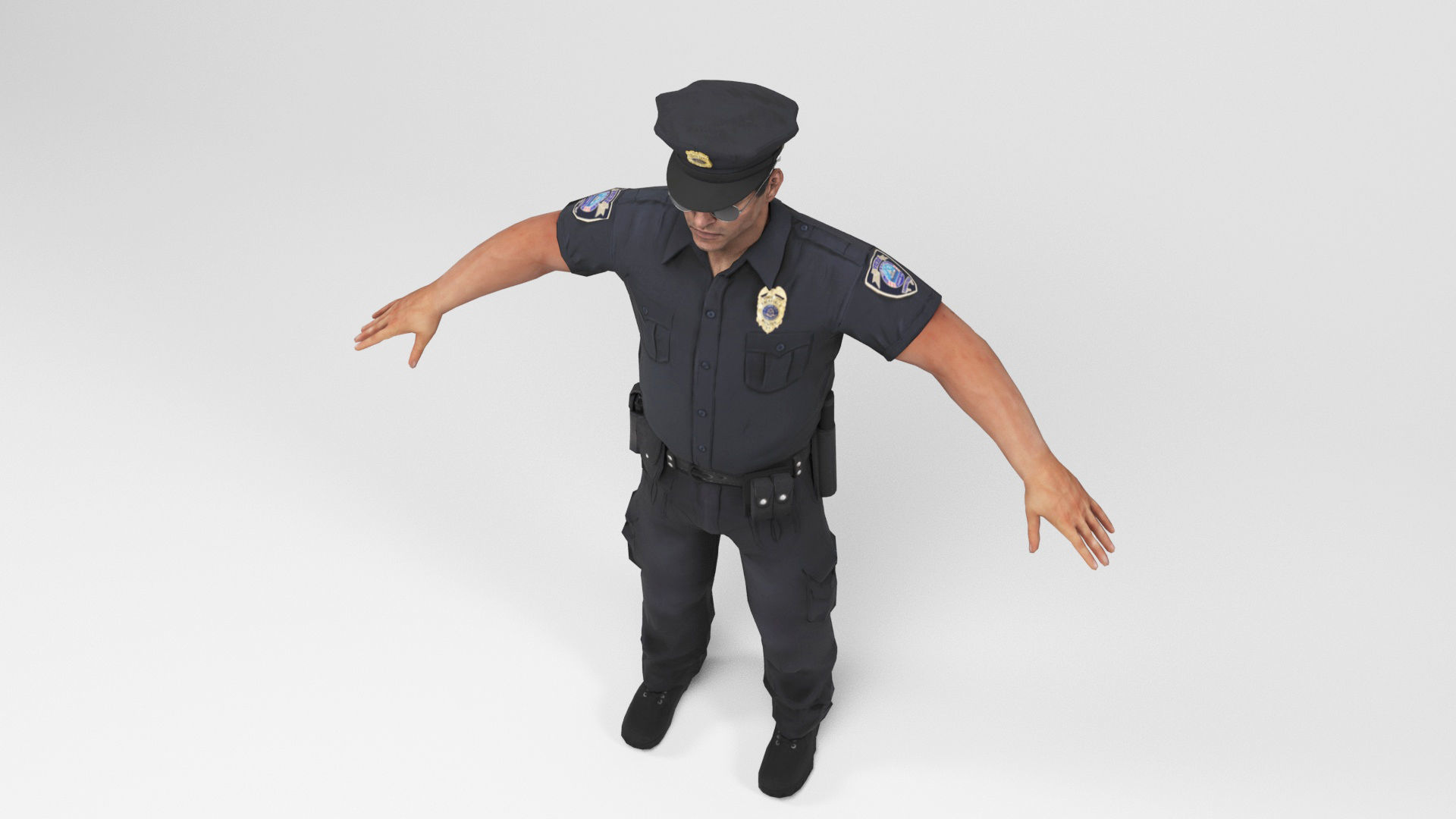 3D model Policeman 1 police officer VR / AR / low-poly | CGTrader
