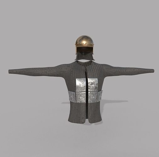 3D model Horseman medieval chainmail VR / AR / low-poly | CGTrader