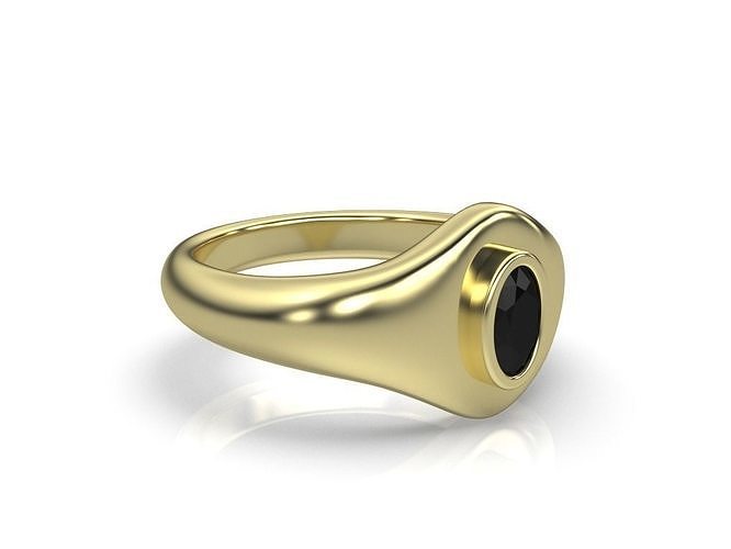 SIGNET OVAL 3D model 3D printable | CGTrader