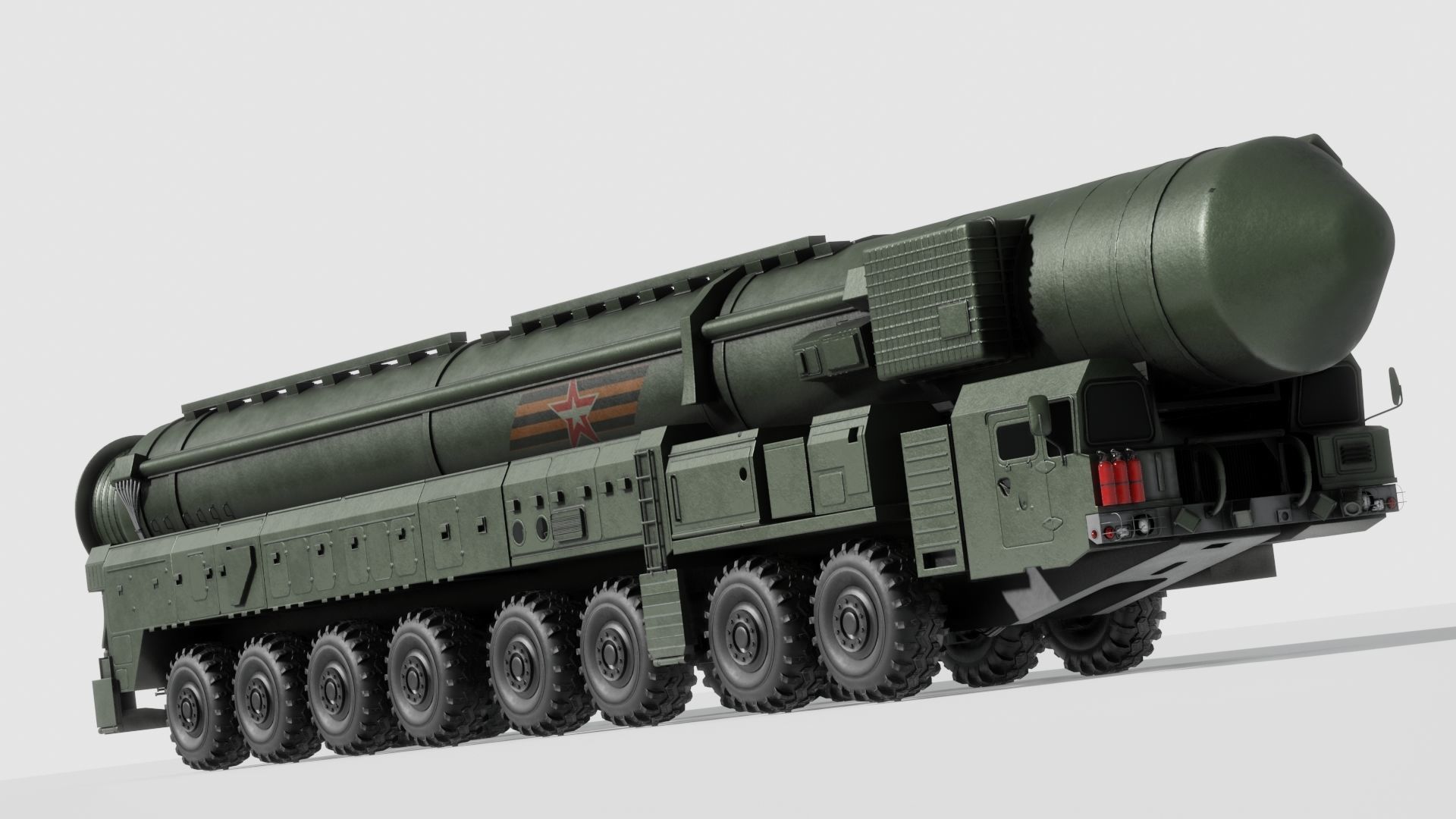 RS-24 Yars Topol-M Blender EEVEE-PBR 3D model | CGTrader
