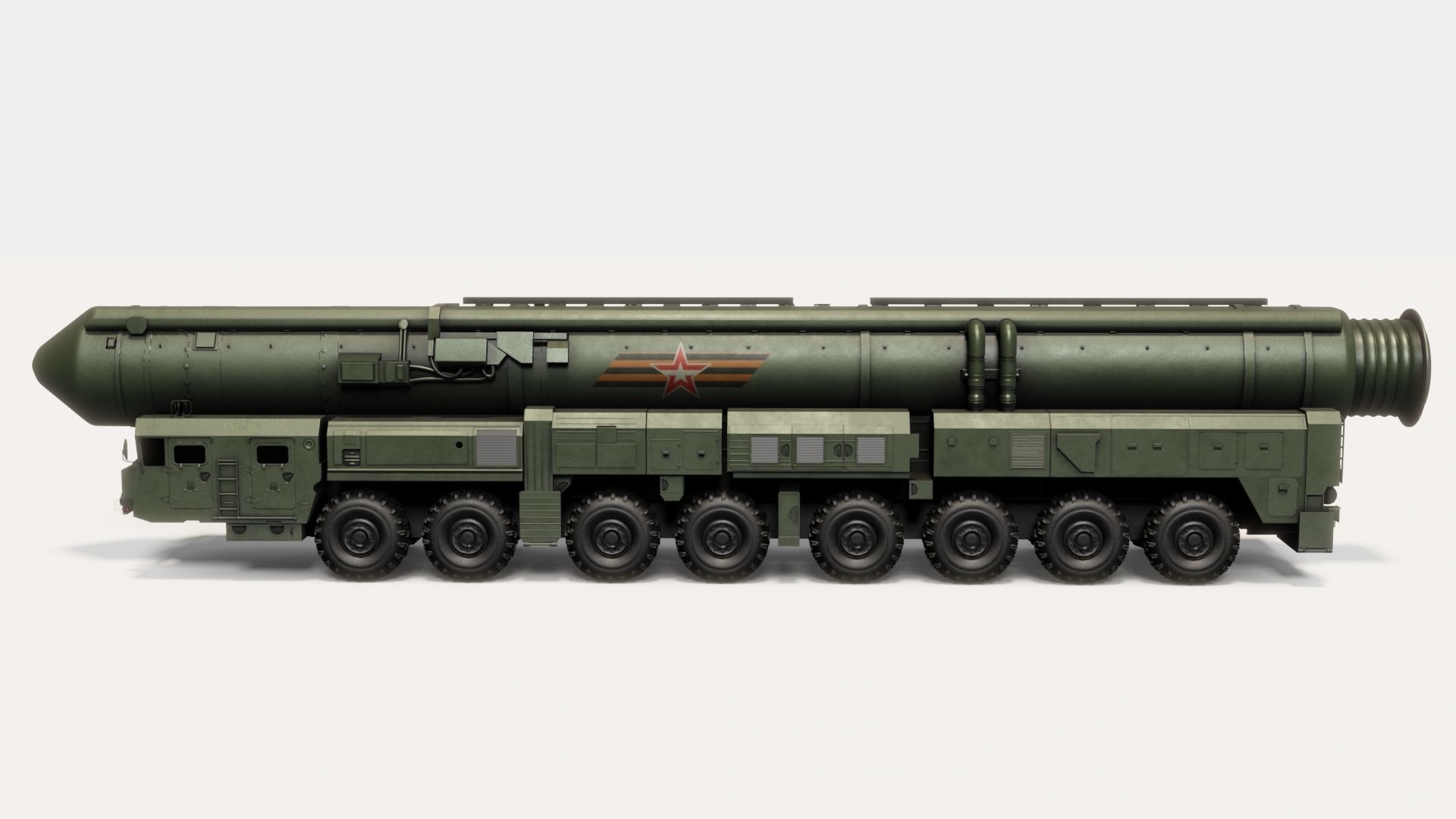 RS-24 Yars Topol-M Blender EEVEE-PBR 3D model | CGTrader