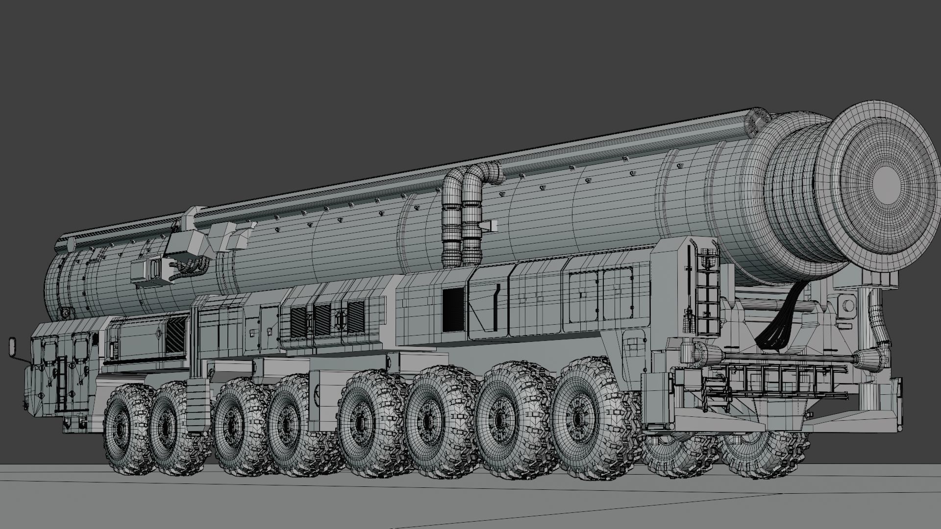 RS-24 Yars Topol-M Blender EEVEE-PBR 3D model | CGTrader