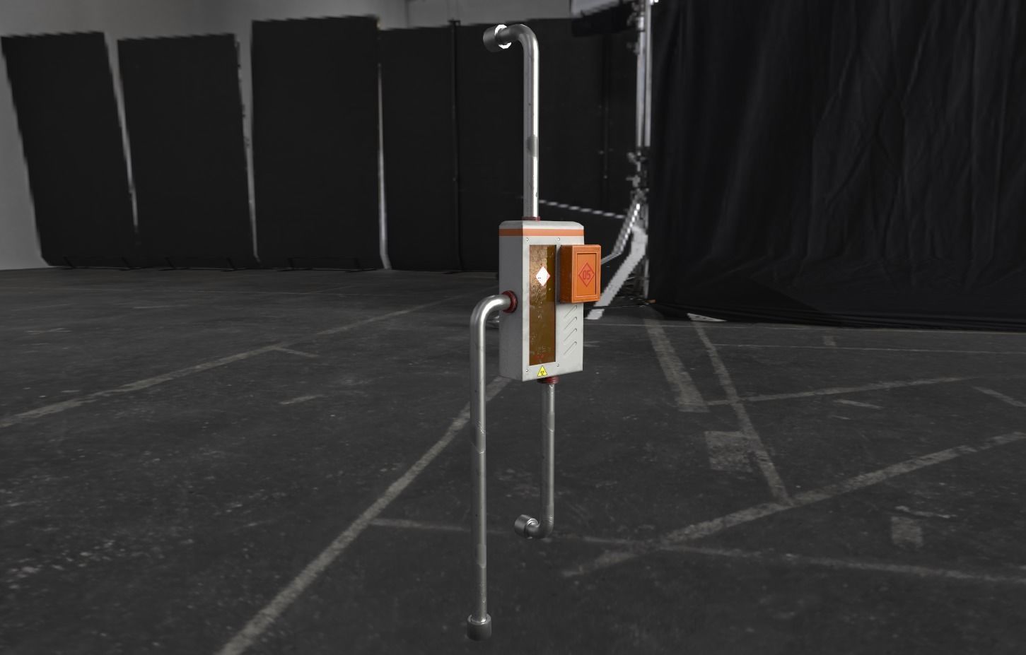 3D model Sci Fi Gas Pipe Module VR / AR / low-poly | CGTrader