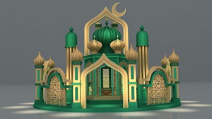 3D model Ramadan and Arabic installation VR / AR / low-poly | CGTrader
