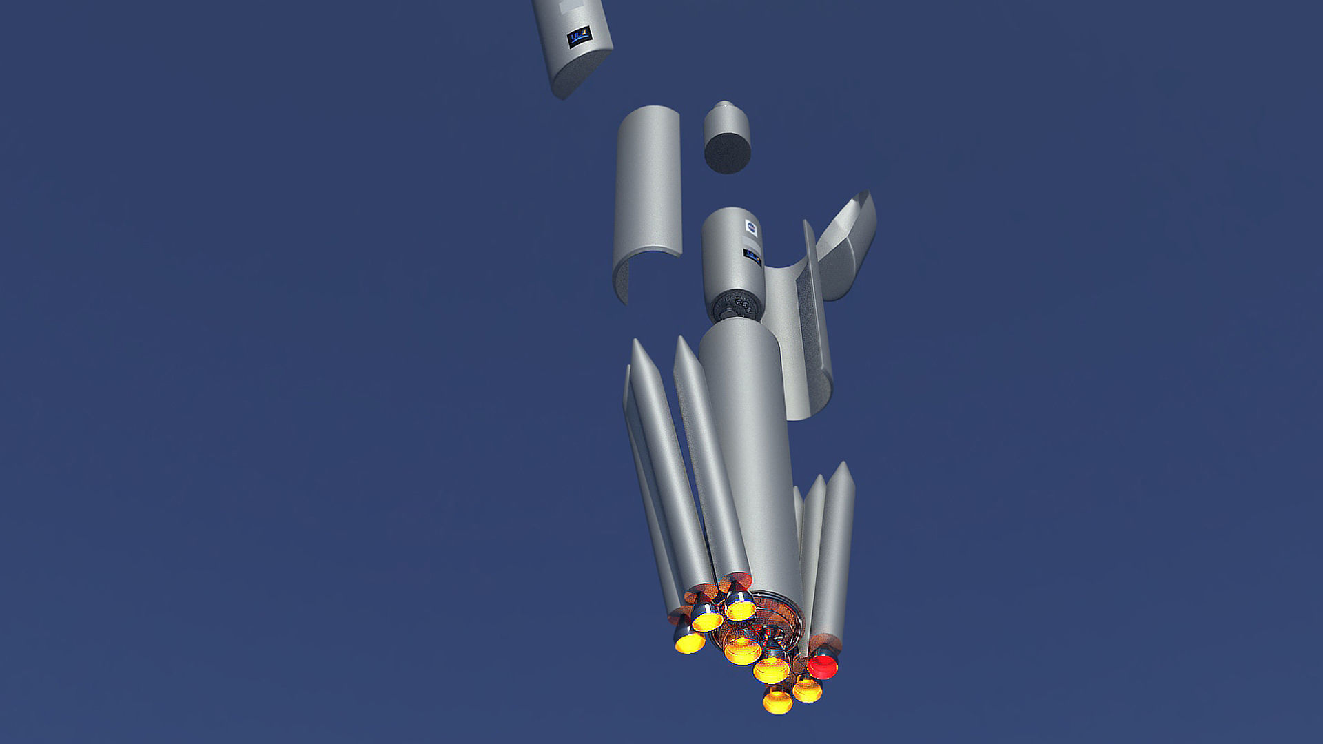 Vulcan Centaur 3D model animated | CGTrader