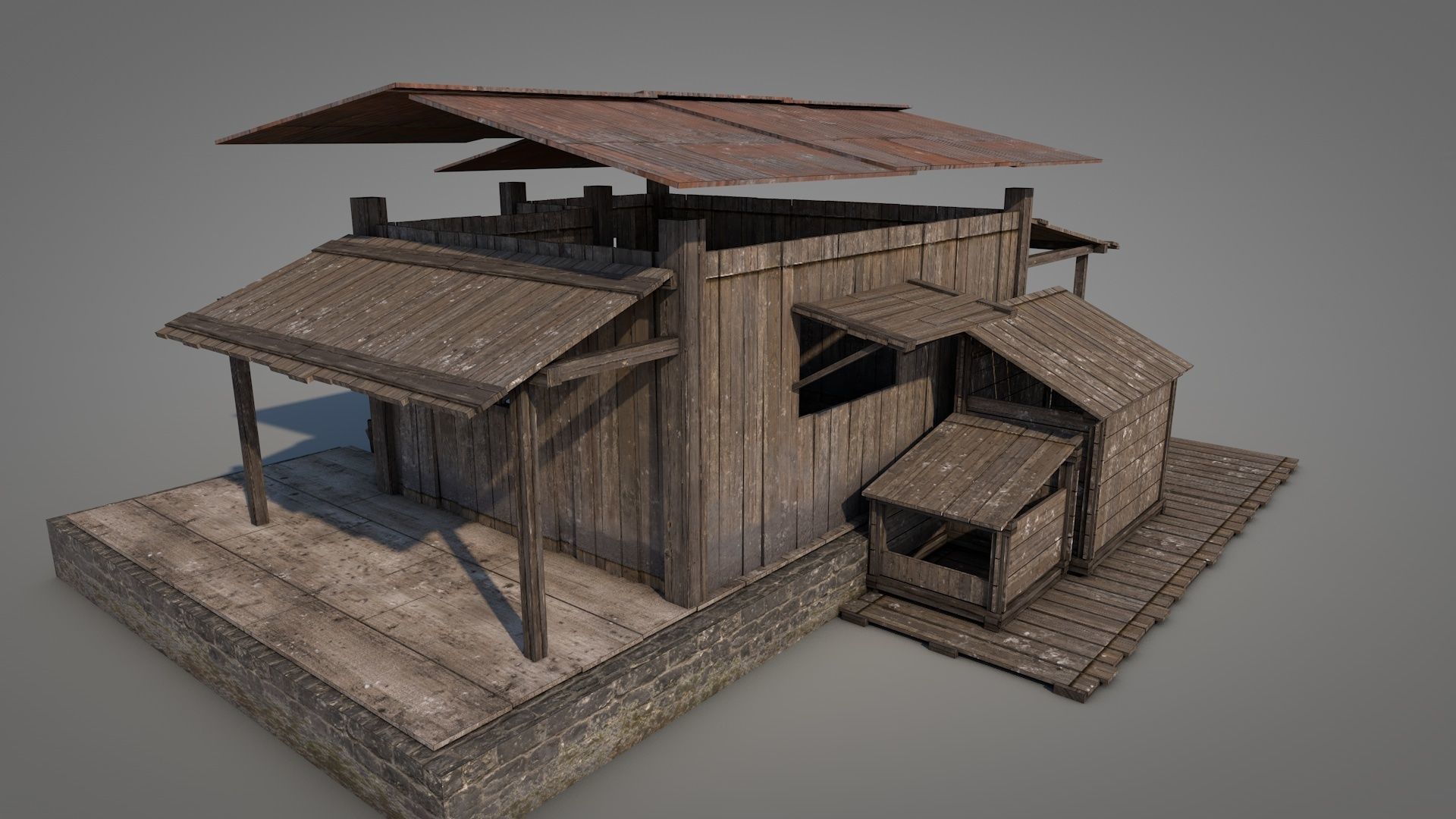 Arizona Desert Shack v1 3D model | CGTrader
