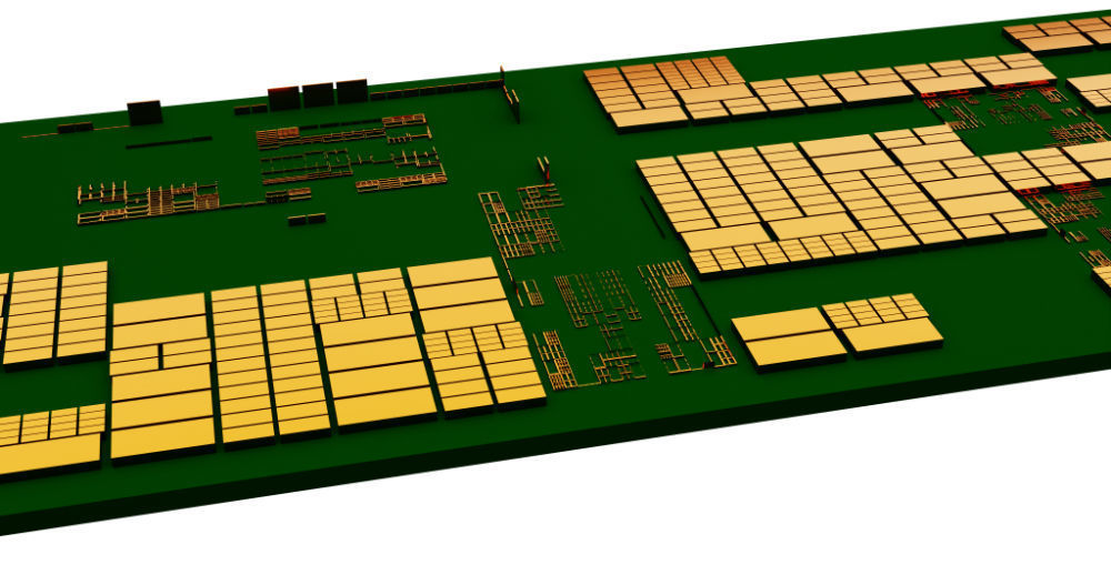 Creative computer platine art motherboard 3D model | CGTrader