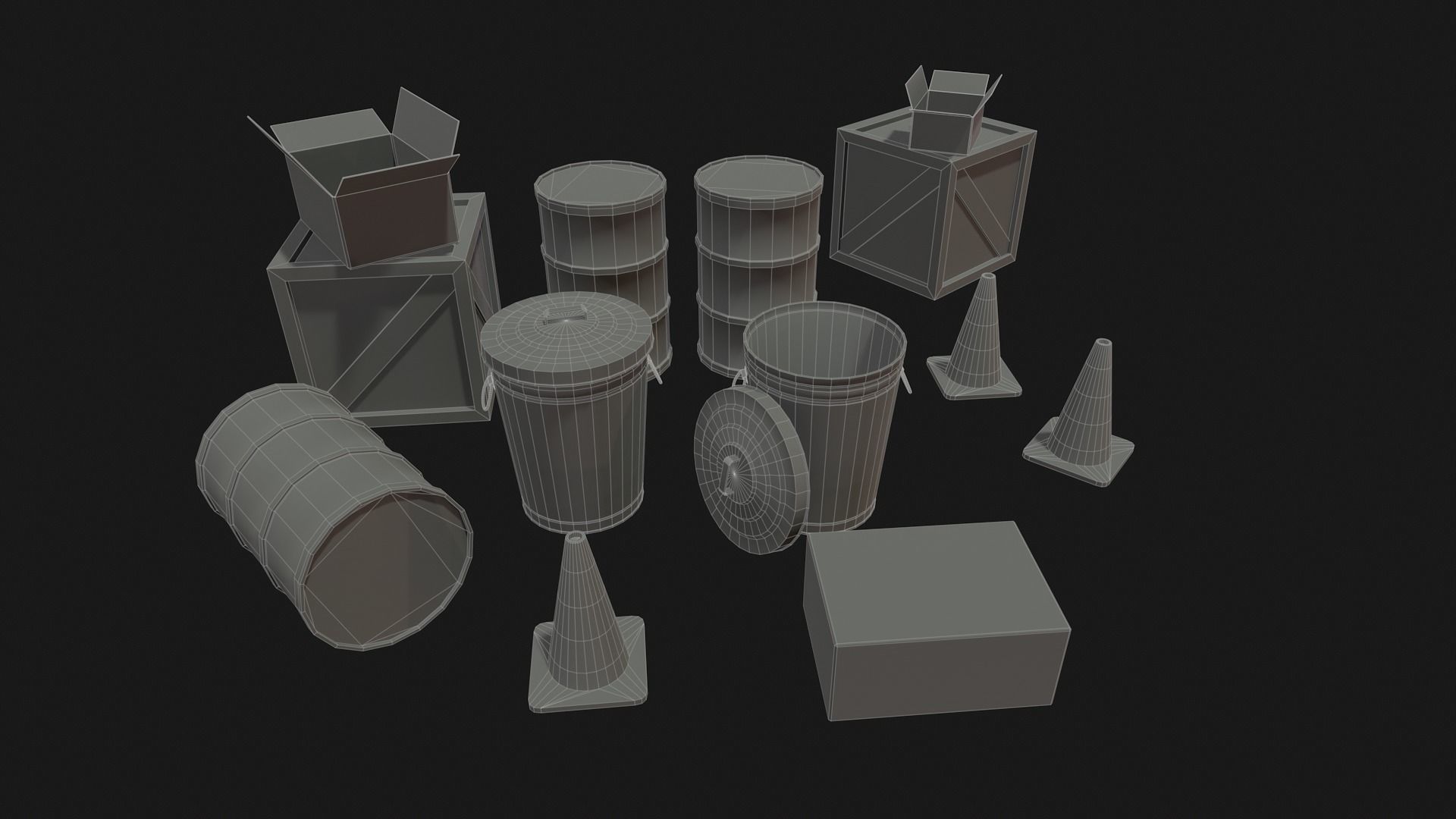 3D model Urban City Props VR / AR / low-poly | CGTrader