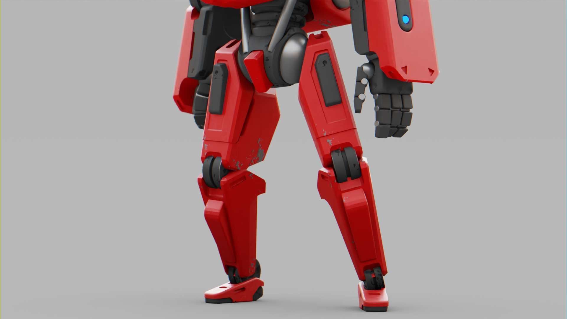 MECHA SOLDIER RIGGED 3D model rigged | CGTrader