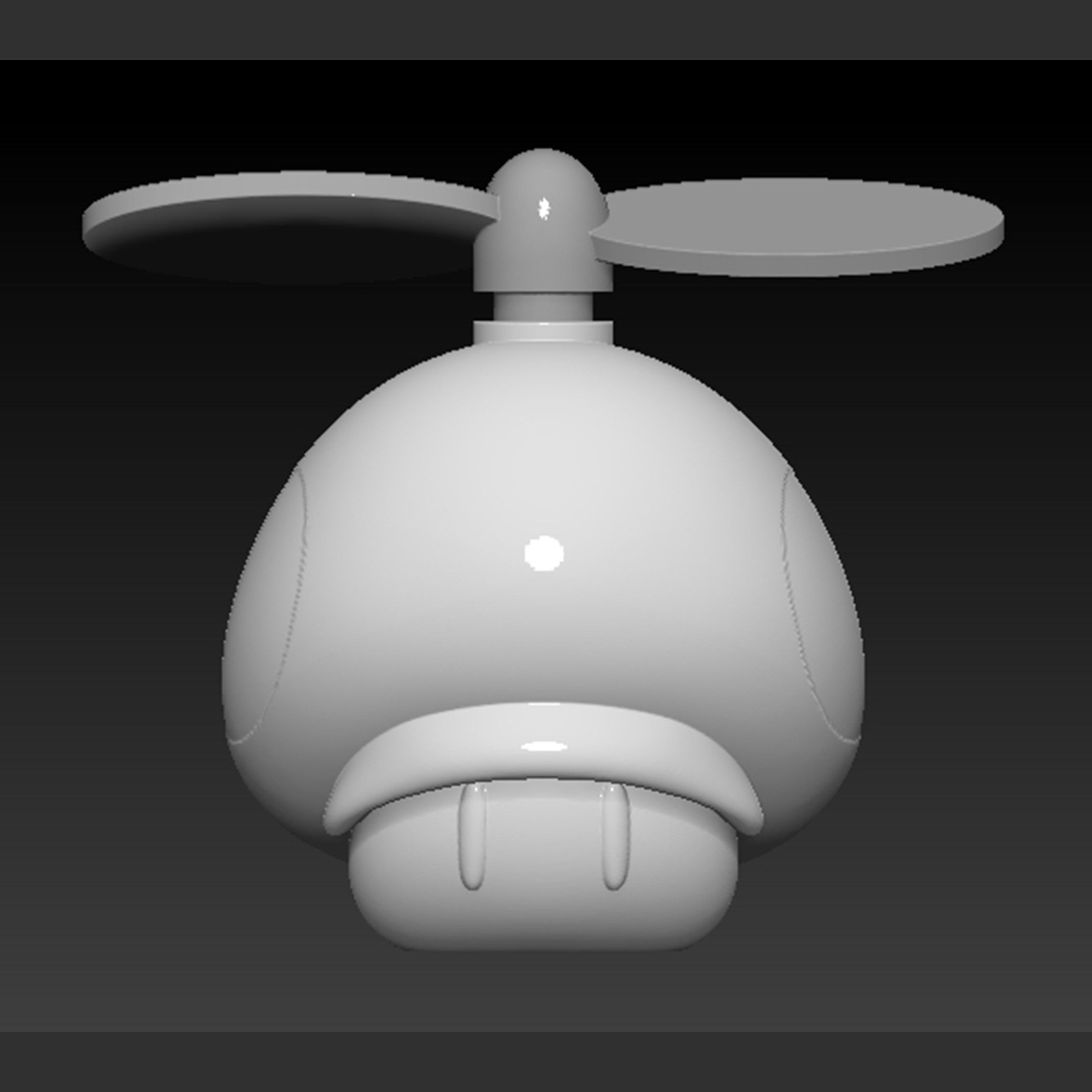 Mario Propeller Mushroom 3D model 3D printable | CGTrader