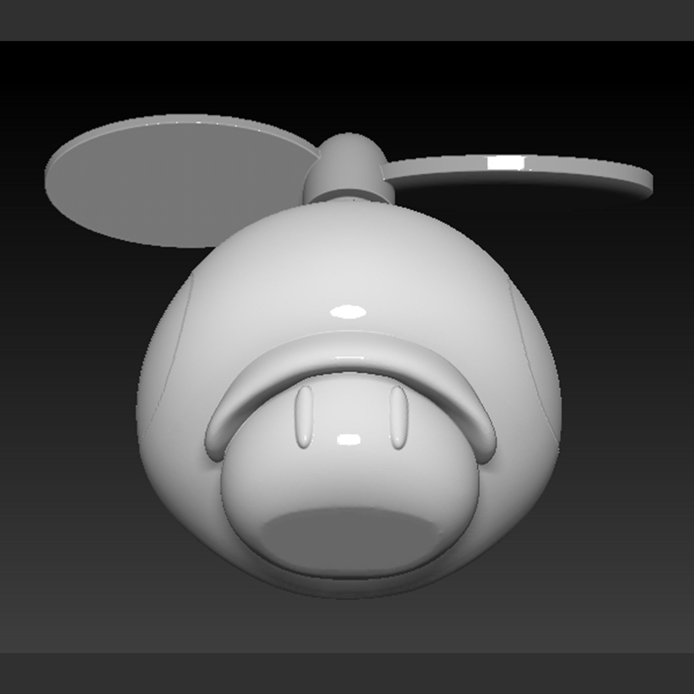 Mario Propeller Mushroom 3D model 3D printable | CGTrader