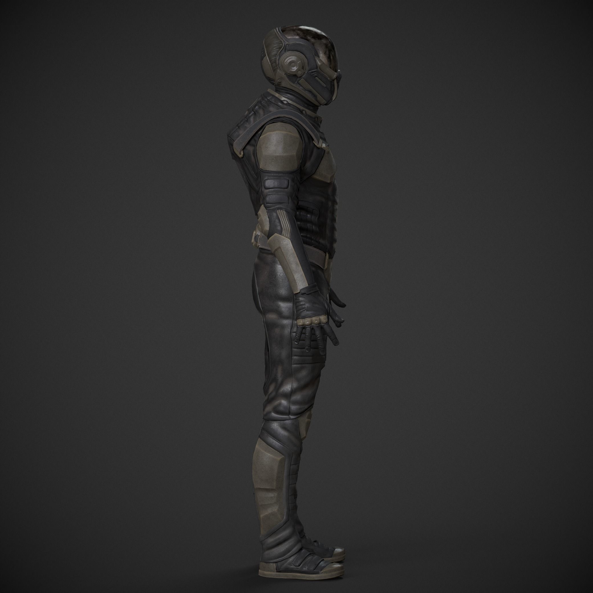 3D model Desert Soldier VR / AR / low-poly | CGTrader