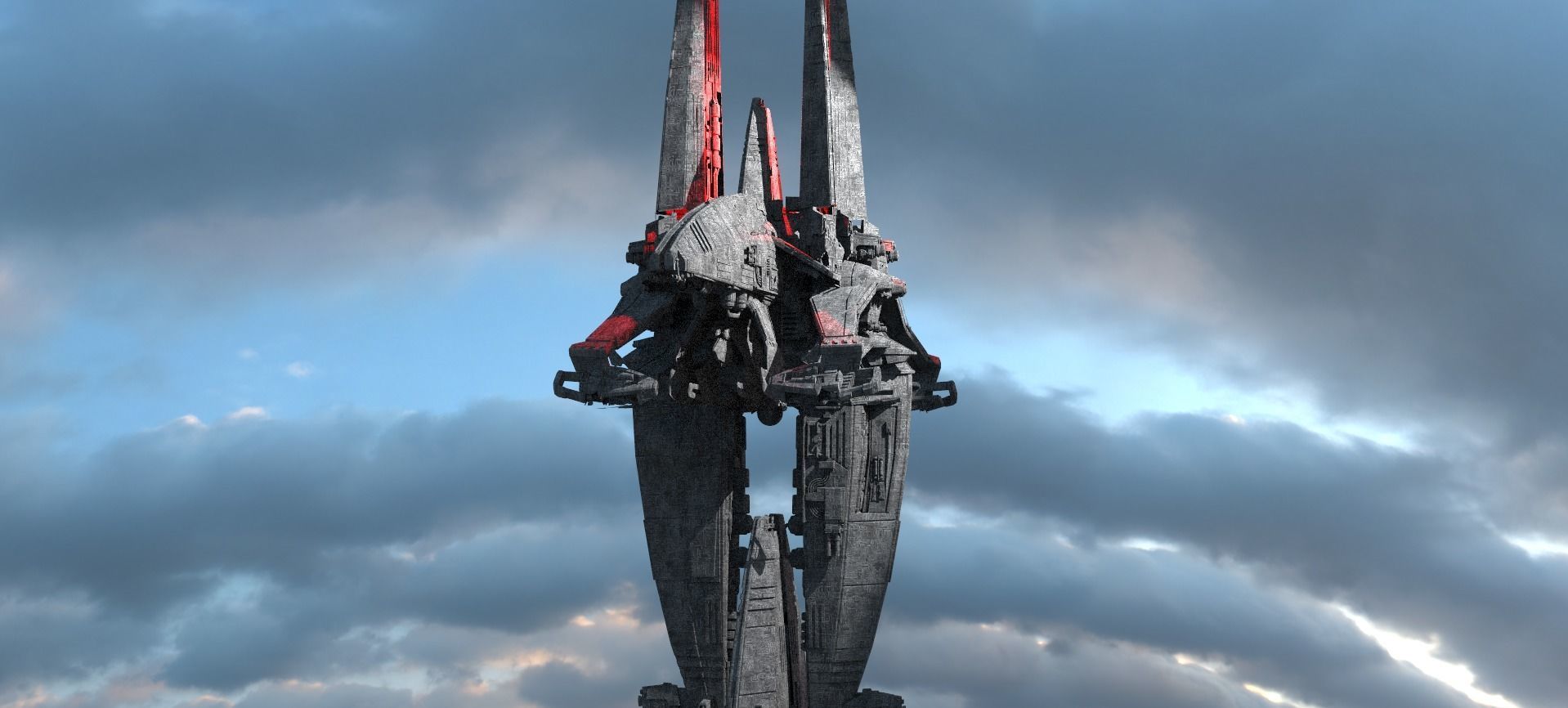 Dark Terra Former Mining tower 3D model | CGTrader