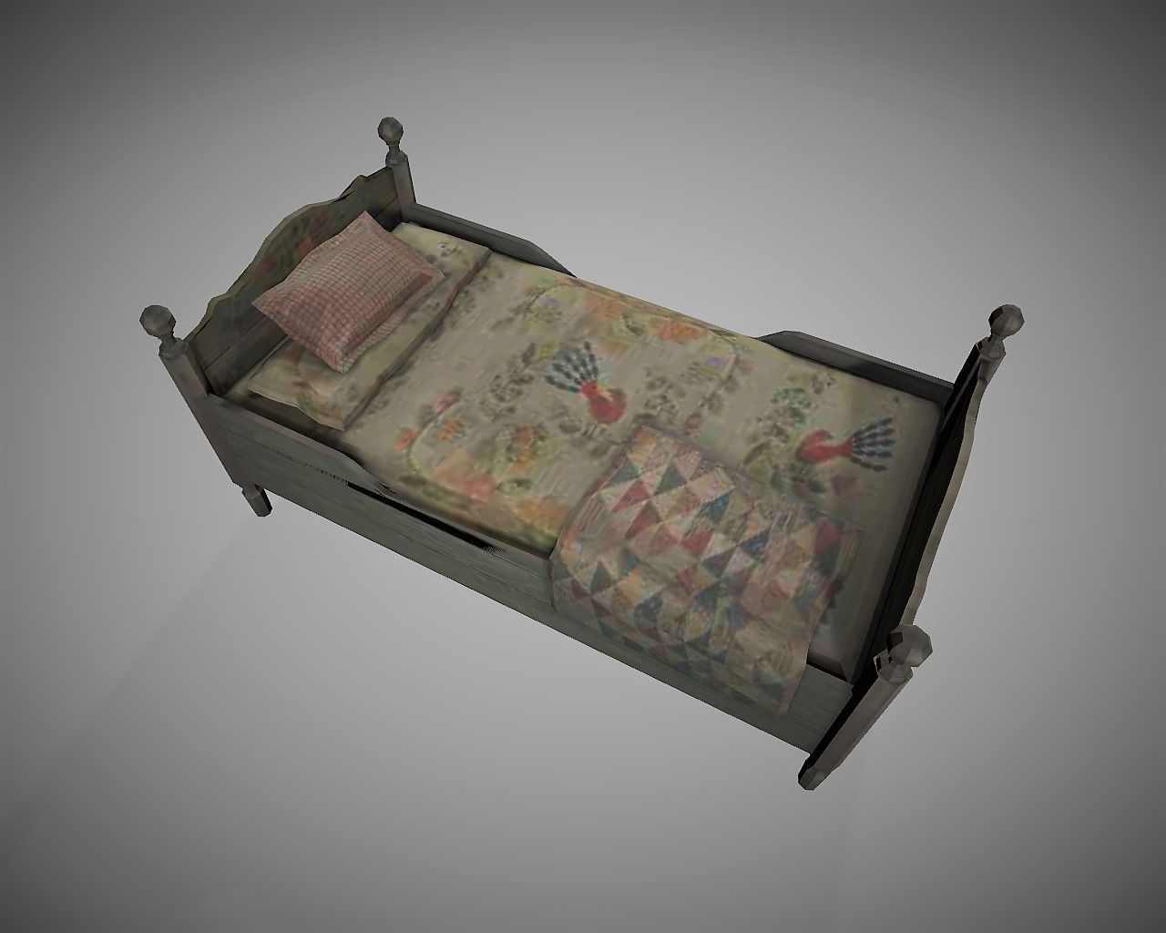 Old Bed 3D model 3D model | CGTrader