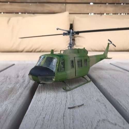 HUEY UH1H HELICOPTER PRINTABLE ASSEMBLY KIT SCALE 1 48 3D model 3D ...