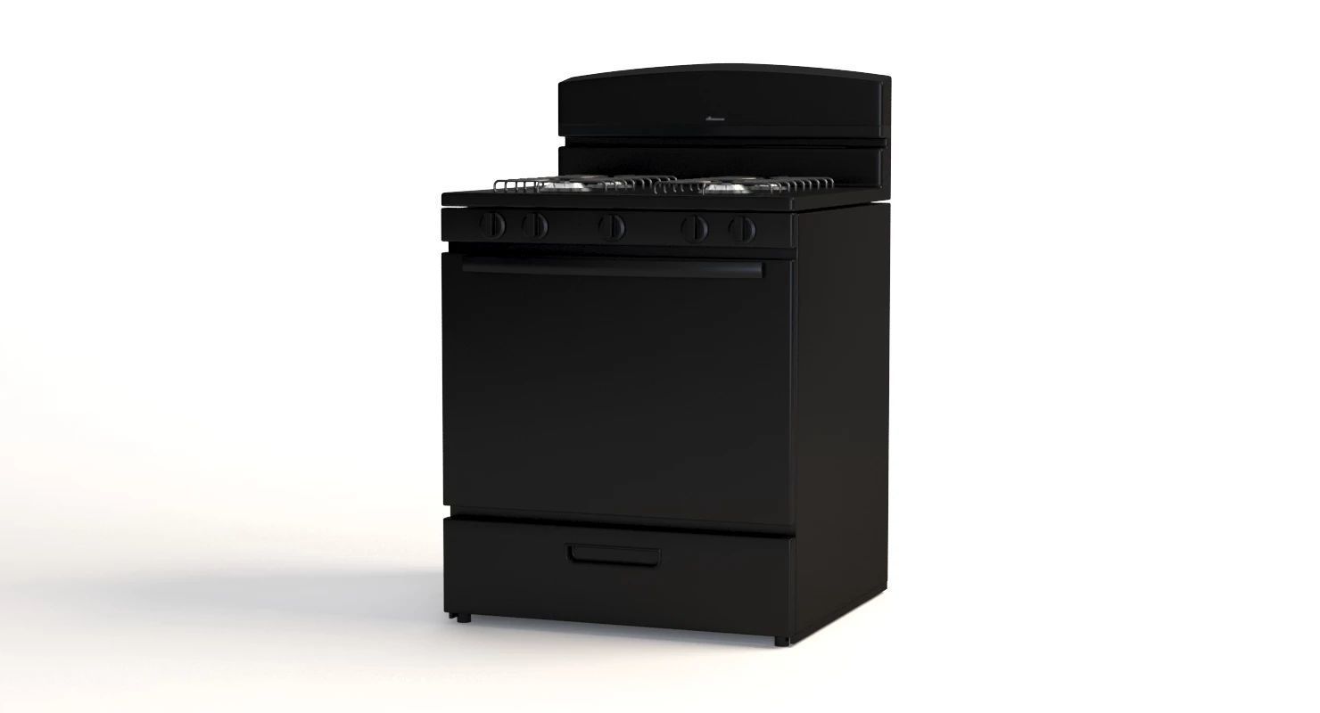 Amana 30 Inch Gas Range With Easyaccess Broiler Door 3D model | CGTrader