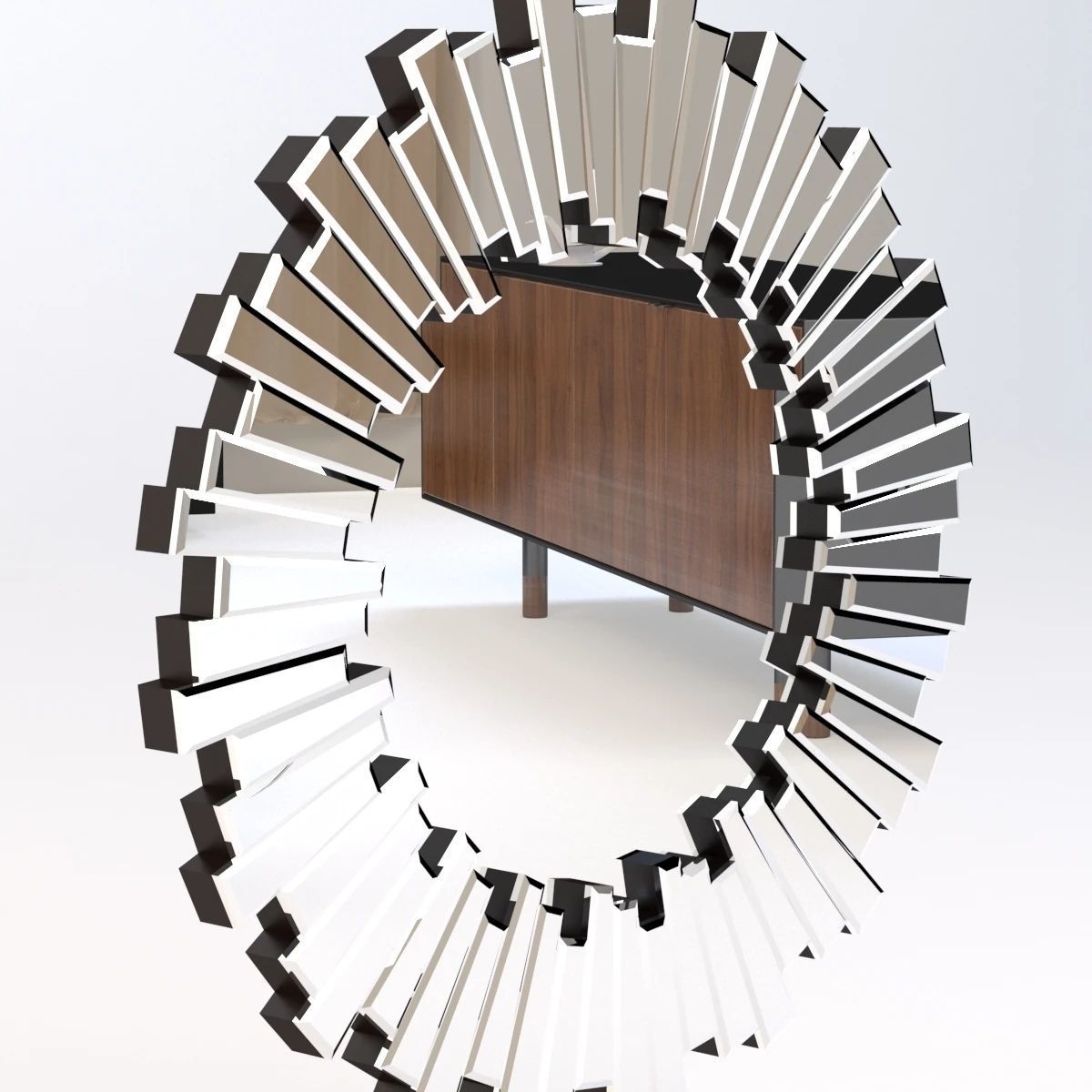 Avila Round Mirror 3D model | CGTrader