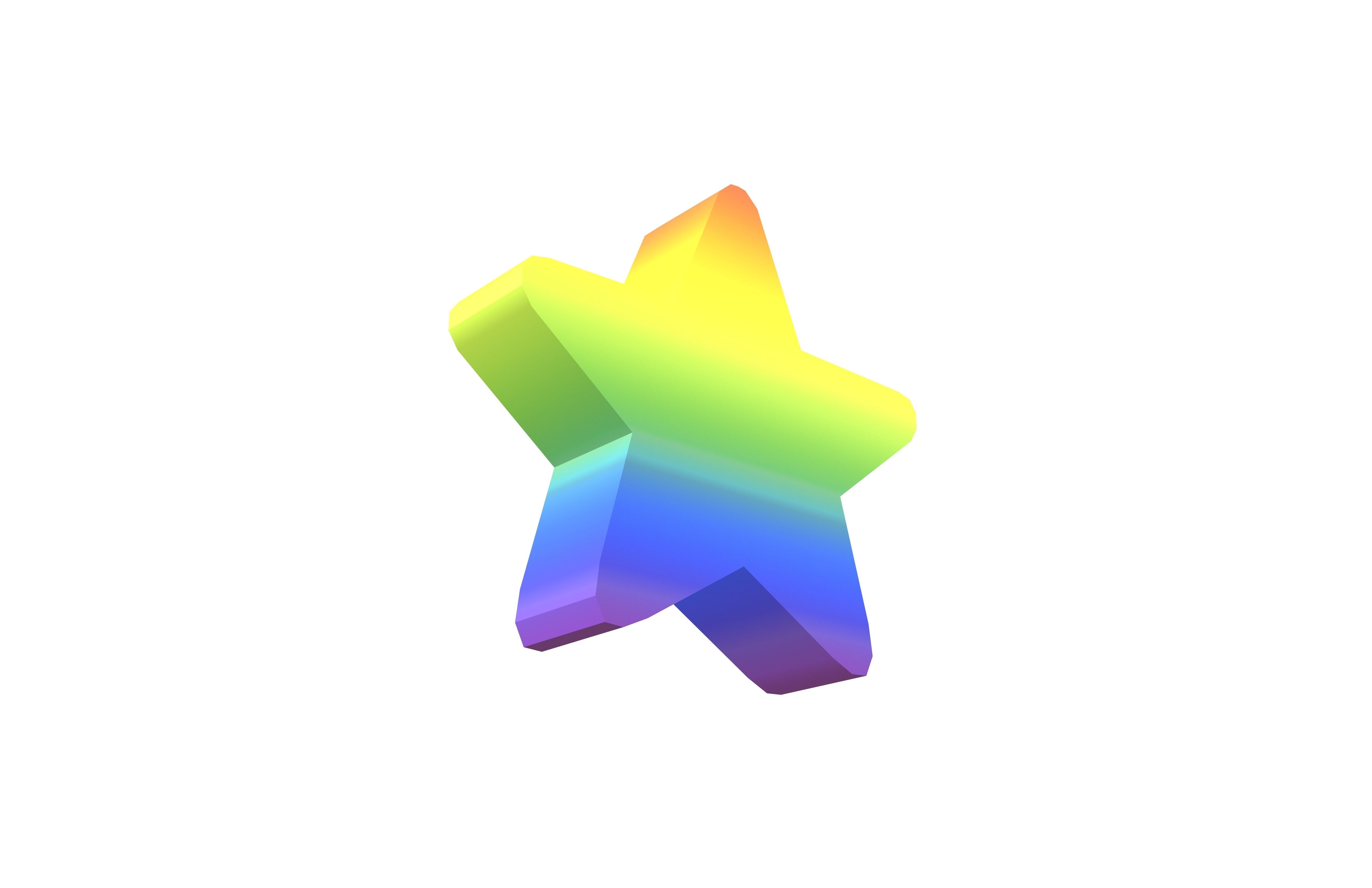 3D model Star Emoji v1 007 VR / AR / low-poly | CGTrader