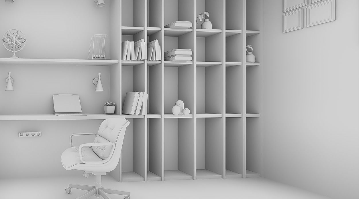 workplace 3D model | CGTrader