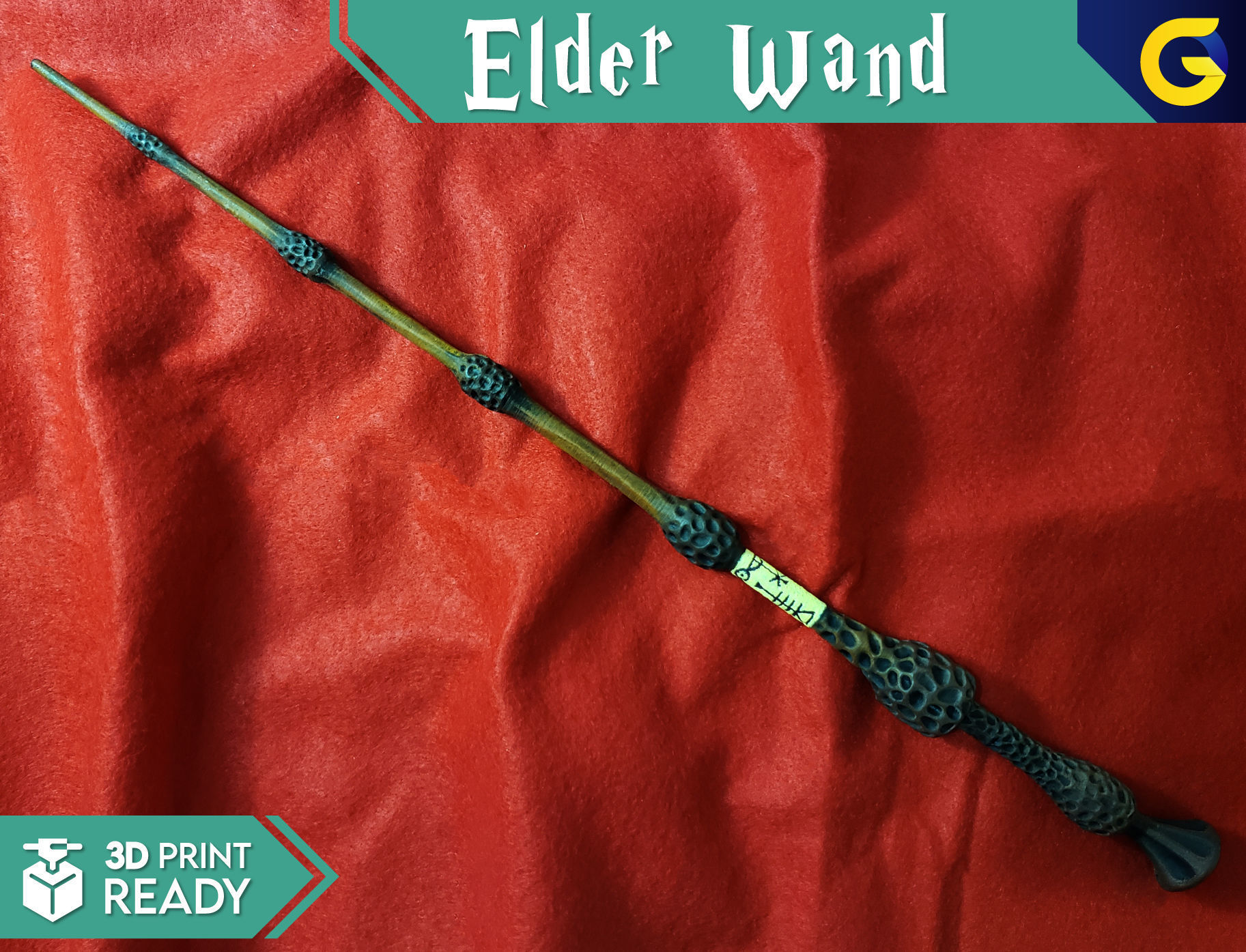 Elder Wand - Albus Dumbledore 3D model 3D printable | CGTrader