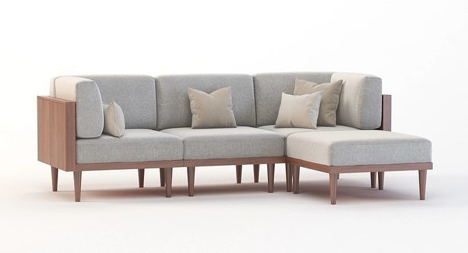 Bellanest Soto Modular Sectional Sofa Chaise corner module 3D model ...