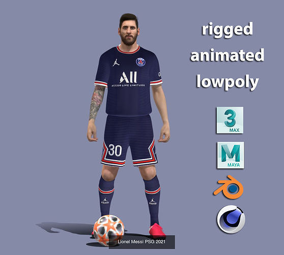 famous footballer 3D Model Collection | CGTrader
