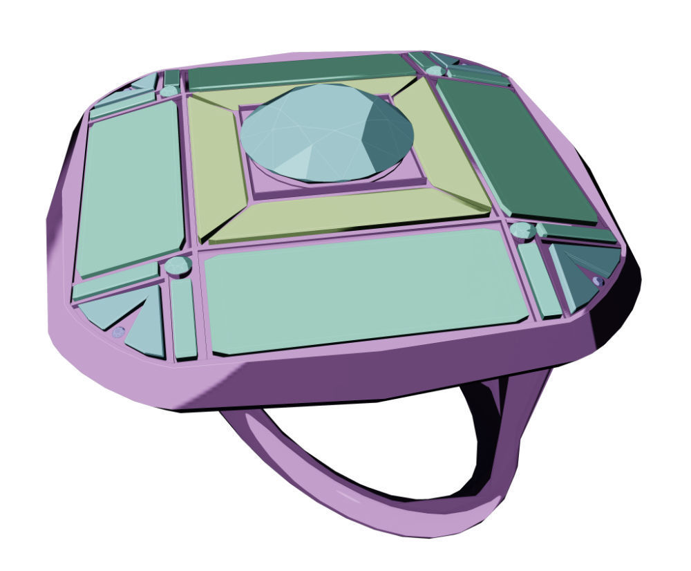 Jewellery Ring Stone Diamant Brilliant Geschmeide 3D model | CGTrader