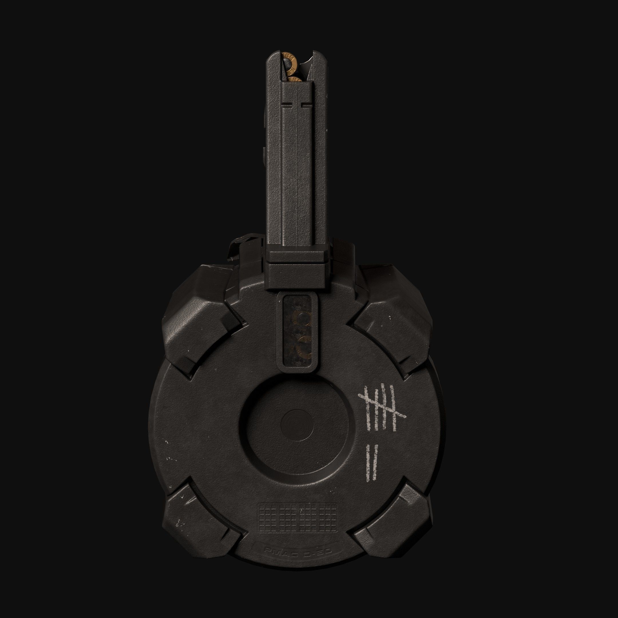 3D model Magazine Magpul PMAG D60 STANAG VR / AR / low-poly | CGTrader